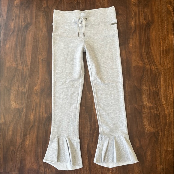Betsey Johnson | Pants & Jumpsuits | Betsey Johnson Grey Wide Ruffle ...